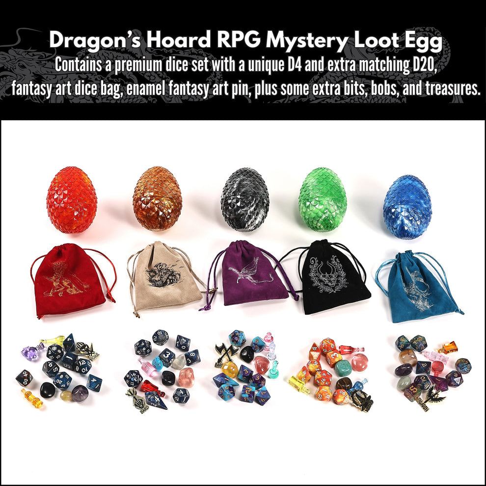 Dragon's Hoard RPG Mystery Loot Egg – HYMGHO Dice