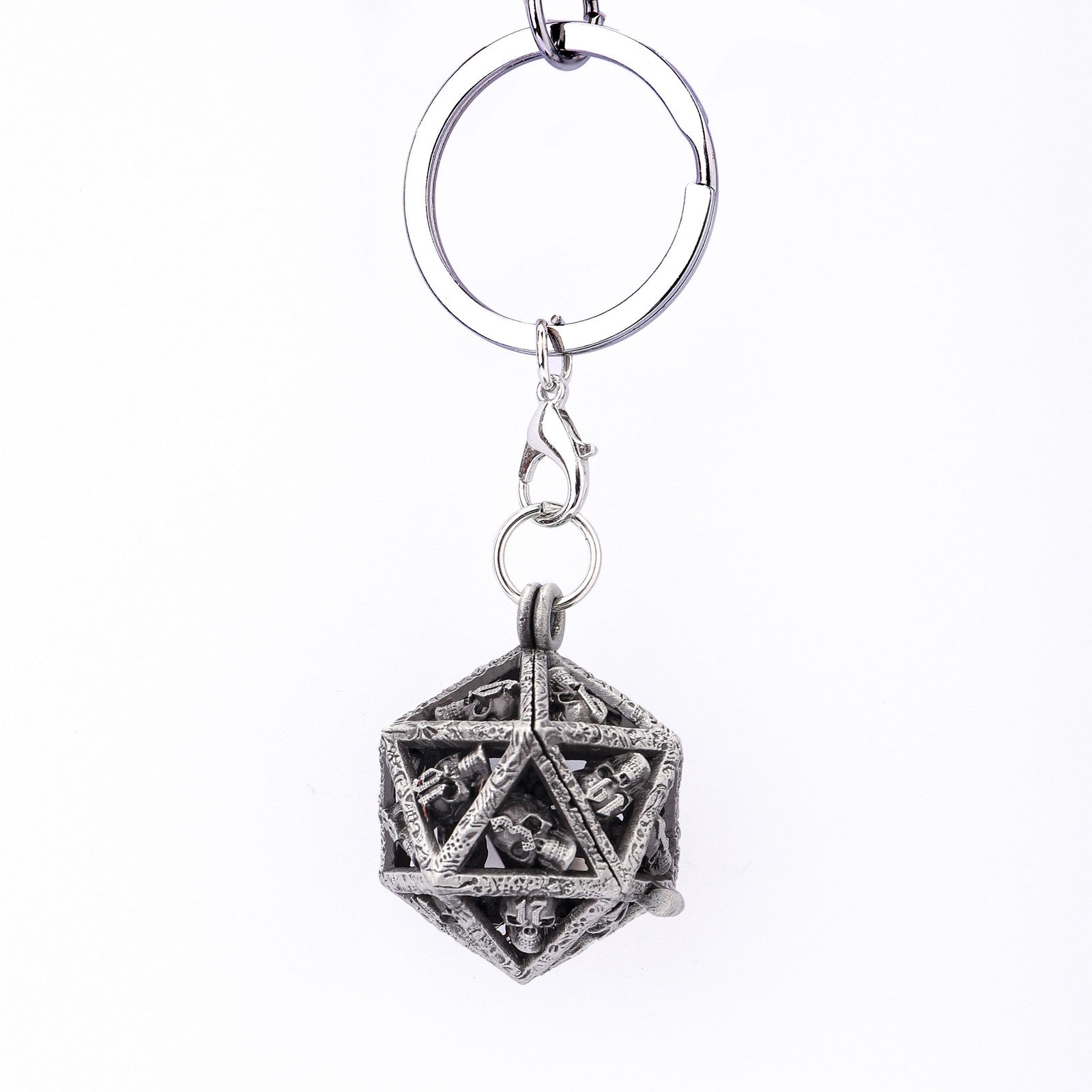 Grimskull's D20 Locket Gift Set-Ancient Silver – HYMGHO Dice