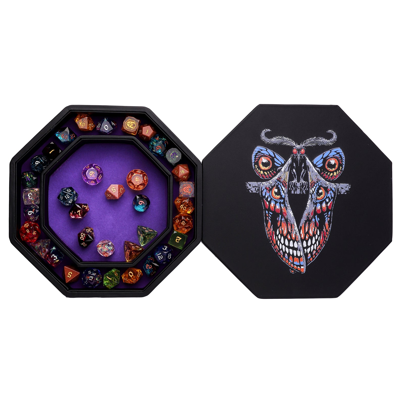 Hero's Hoard Dice Tray&Keeper - Mothman – HYMGHO Dice
