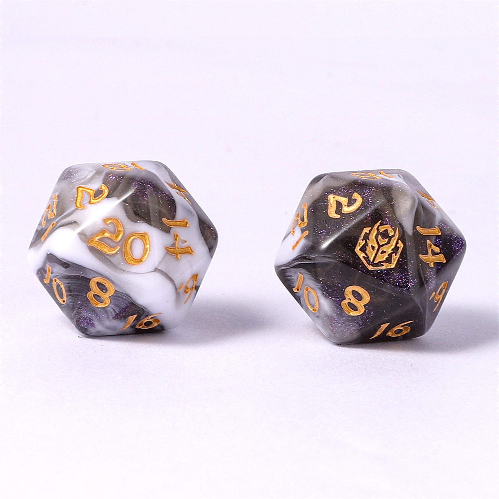 8 PCS Polyhedral RPG Dice set - Wraith Shadow – HYMGHO Dice