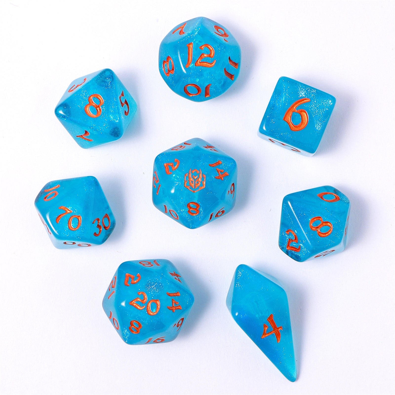 8 PCS Polyhedral RPG Dice set - Ray of Frost – HYMGHO Dice